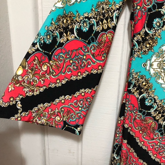 Kenar | Dresses | Kenar Dress Versace Inspired Print | Poshmark